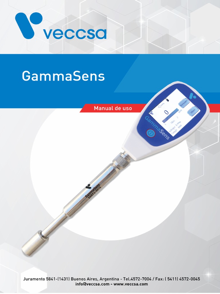 Veccsa Manual GammaSens | PDF | Frecuencia de radio | Cargador de batería