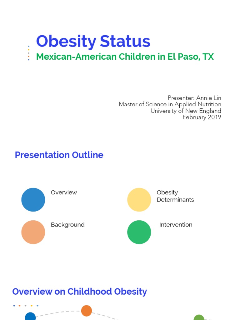 Obesity Status - Mexican American Children in El Paso TX | PDF ...