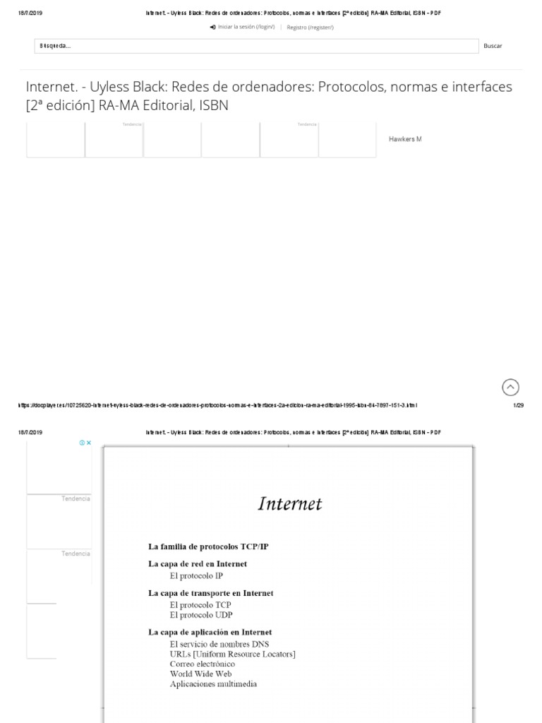 Internet. - Uyless Black - Redes de Ordenadores - Protocolos, Normas e ...