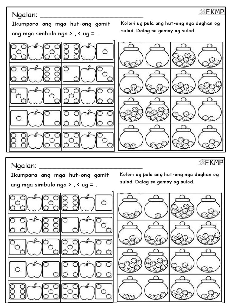 Week 18 Bisaya Worksheets