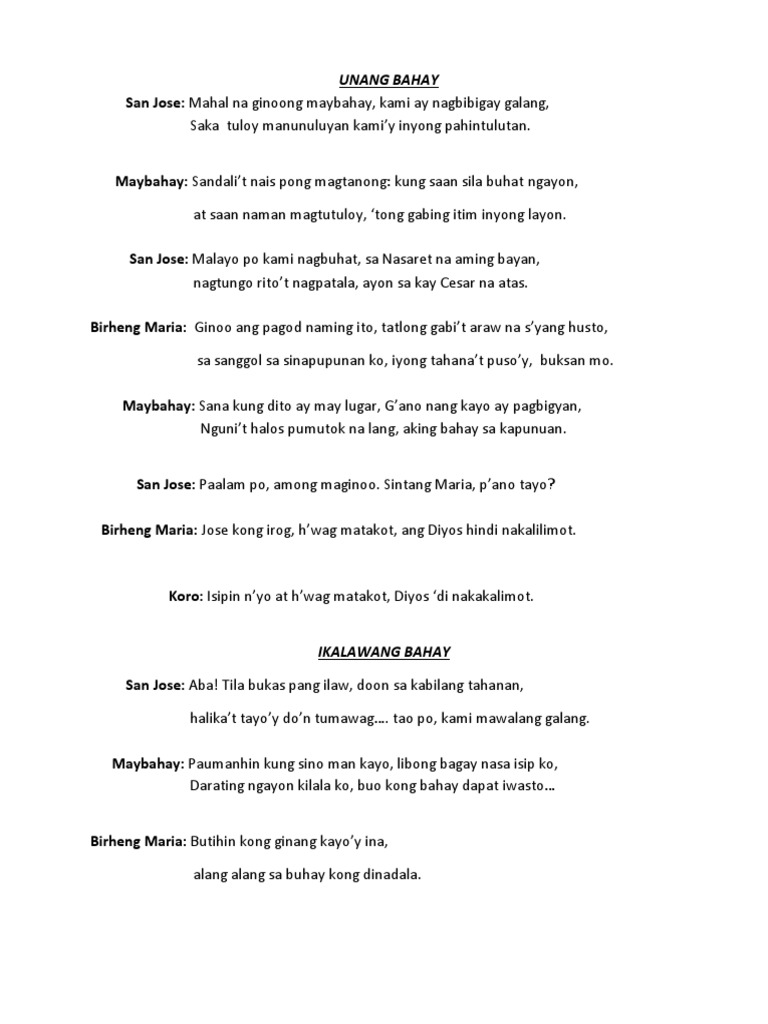 Panunuluyan Script | PDF