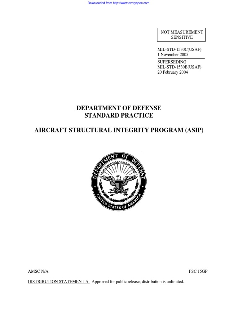 Department of Defense Standard Practice for Aircraft Structural ...