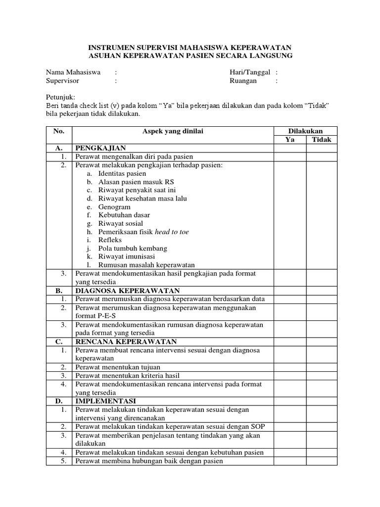 Instrumen Supervisi Peserta Didik | PDF | Karier & Perkembangan