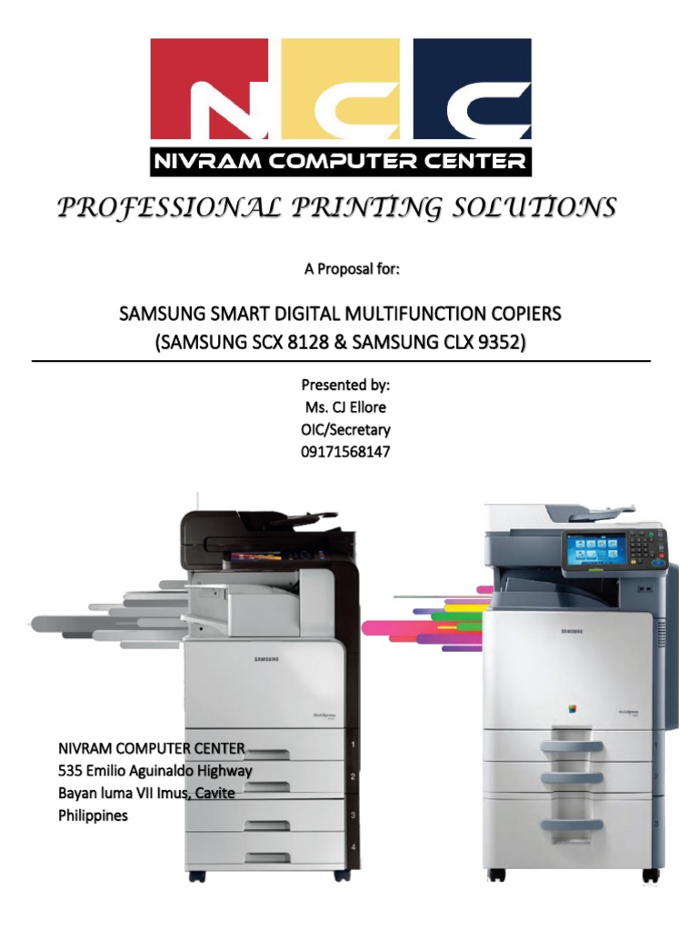 NCC Proposal PDF | PDF | Printer (Computing) | Office Work