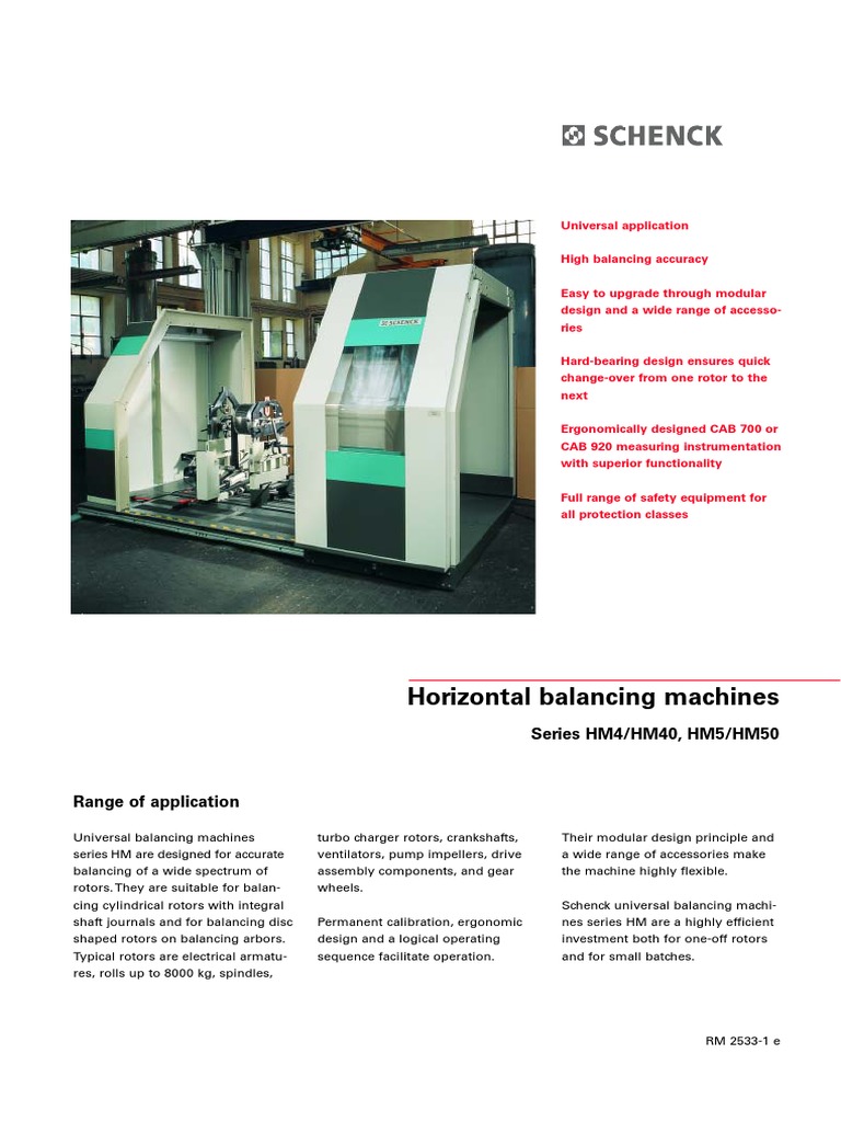 Horizontal Balancing Machines: Series HM4/HM40, HM5/HM50 | Download ...