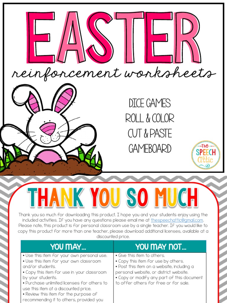 Easter Reinforcement Worksheets | PDF | Business Law | Government ...