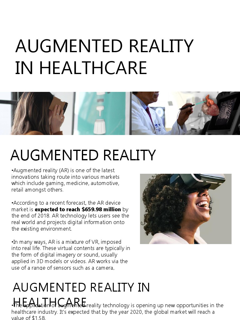 Augmented Reality in Healthcare | PDF | Augmented Reality | Surgery