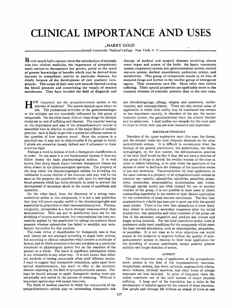 Amine Bio App | PDF | Allergy | Shock (Circulatory)