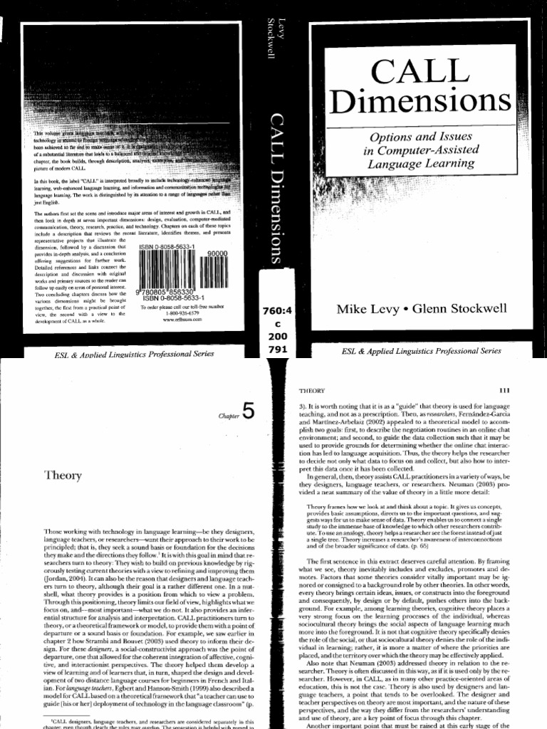 CALL Dimensions - Theory PDF | PDF