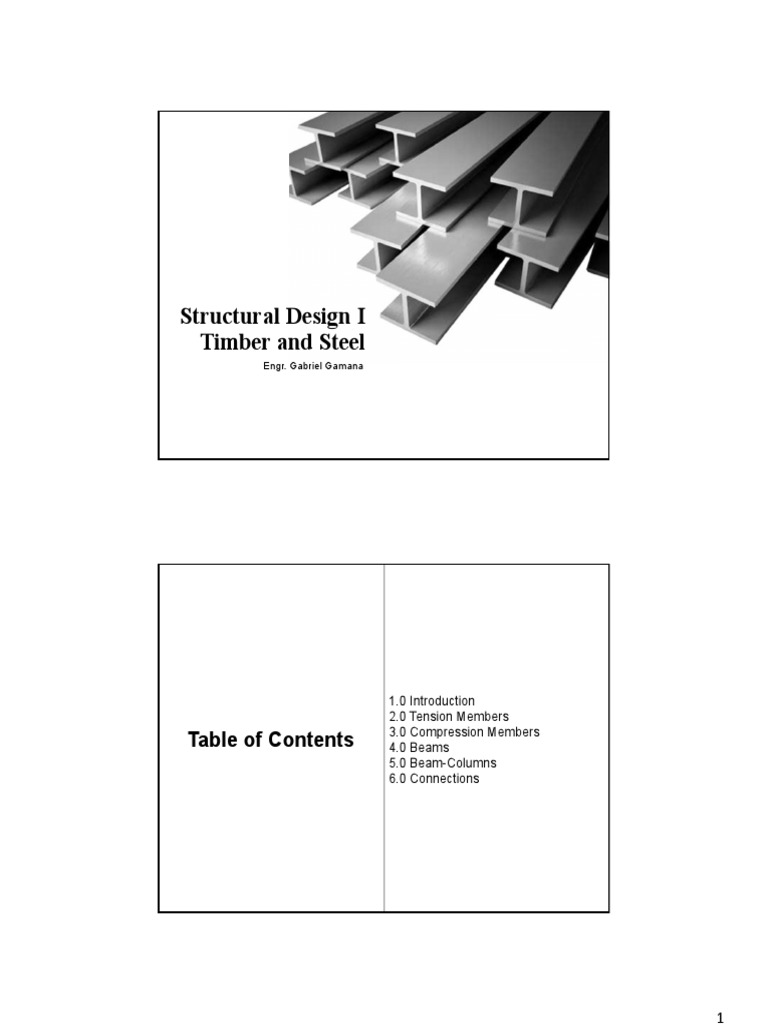 Timber and Steel Beam Design Guide | PDF | Bending | Beam (Structure)