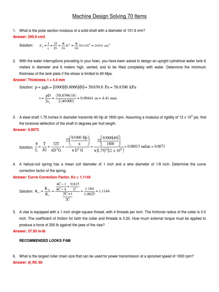 70 - Problems | PDF | Belt (Mechanical) | Gear