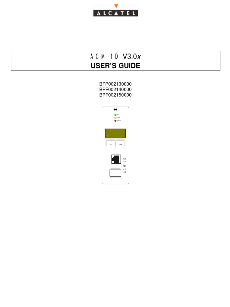 ACM-1D V3.0x: User'S Guide | PDF | Battery Charger | Rectifier