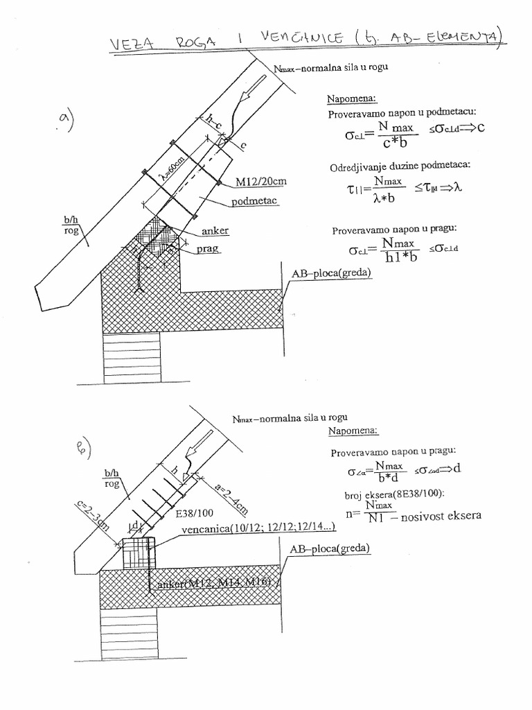 Elementi Krovne Konstrukcije PDF | PDF