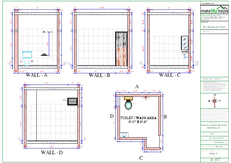 Toilet Detail Drawings | PDF | Economic Sectors | Art Media