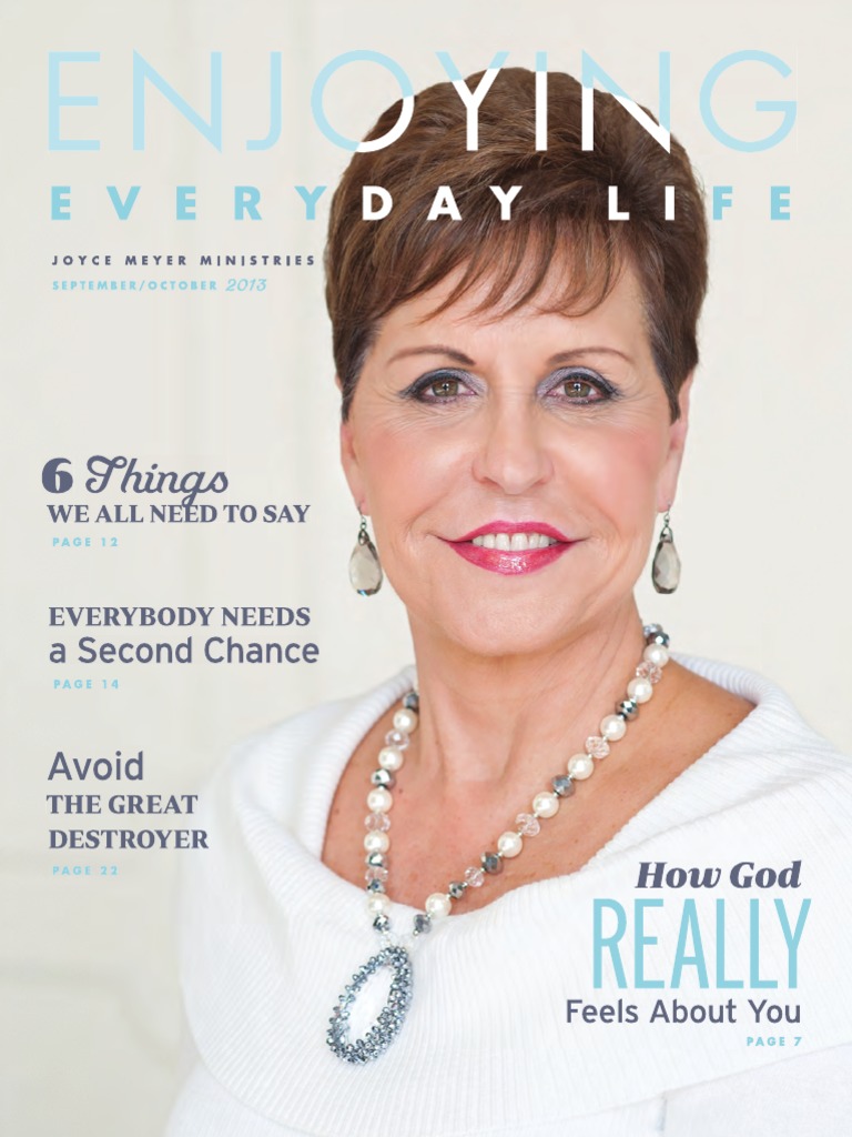 Enjoying Everyday Life by Joyce Meyer PDF | PDF | Grace In Christianity ...