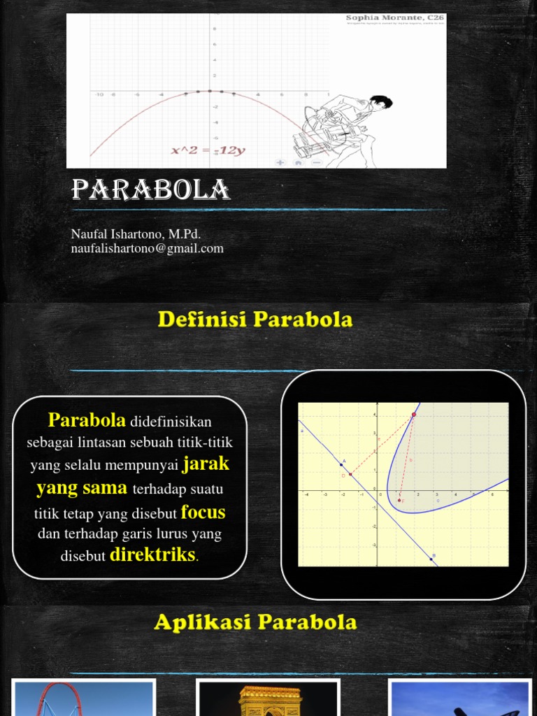 Geometri Analitik Bidang - Materi Parabola | PDF