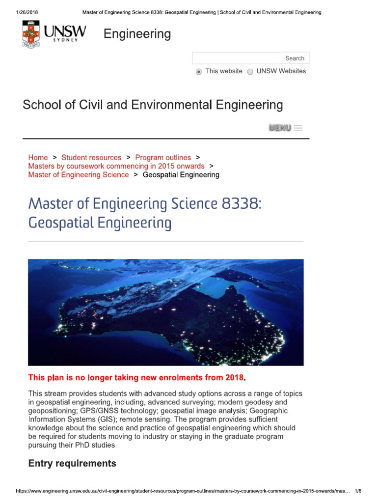 UNSW Program Course | PDF
