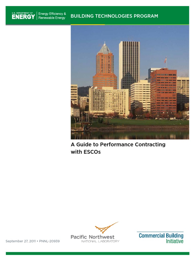 A Guide To Performance Contracting With ESCOs - DOE 2011 | PDF ...