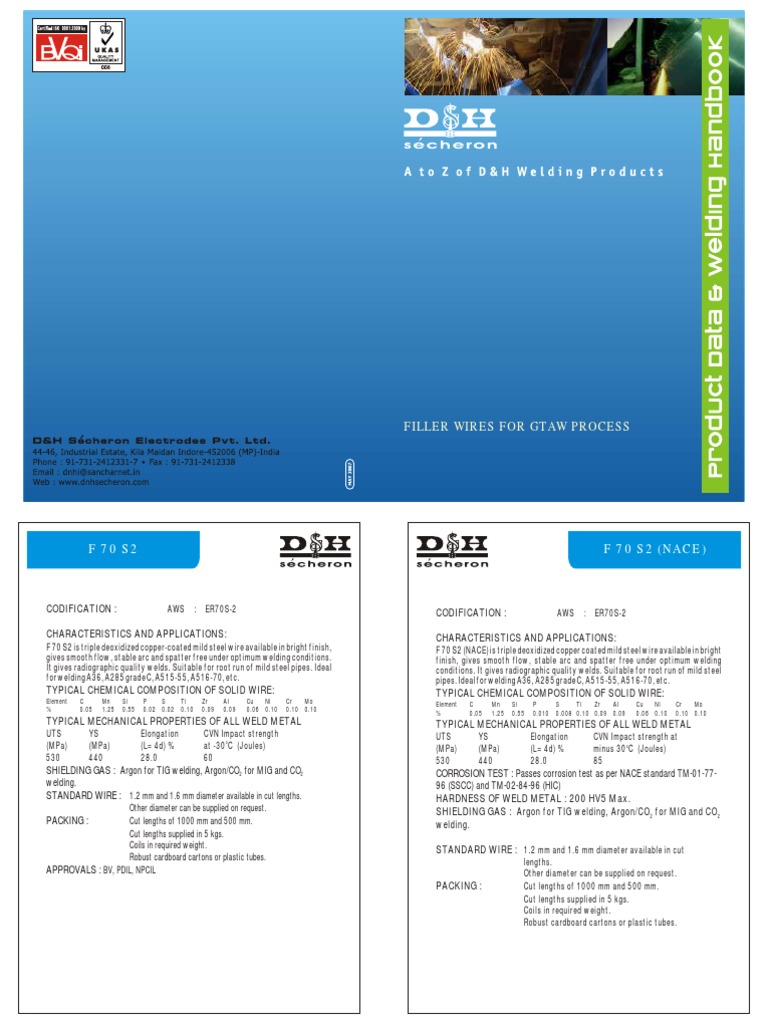 Filler Wire For Gtaw PDF | PDF | Stainless Steel | Welding