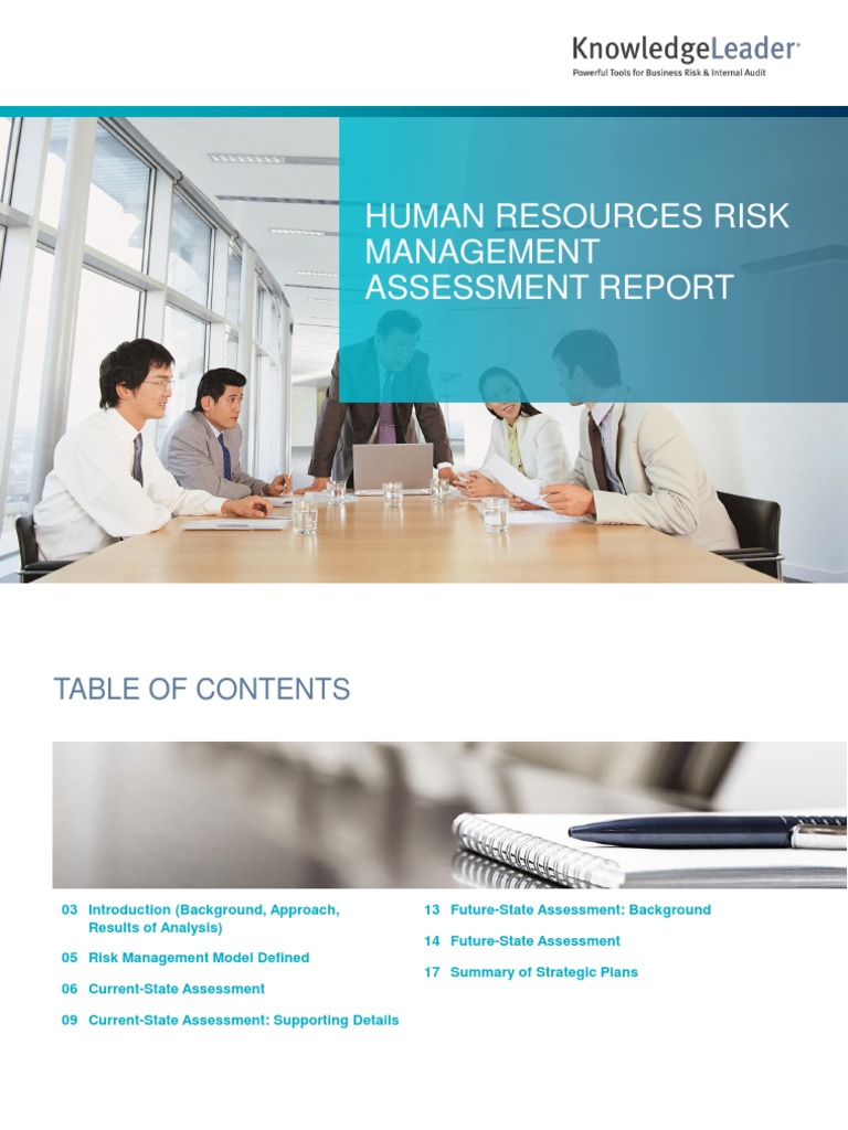 HR Risk Management Assessment Report | PDF | Human Resources | Risk ...