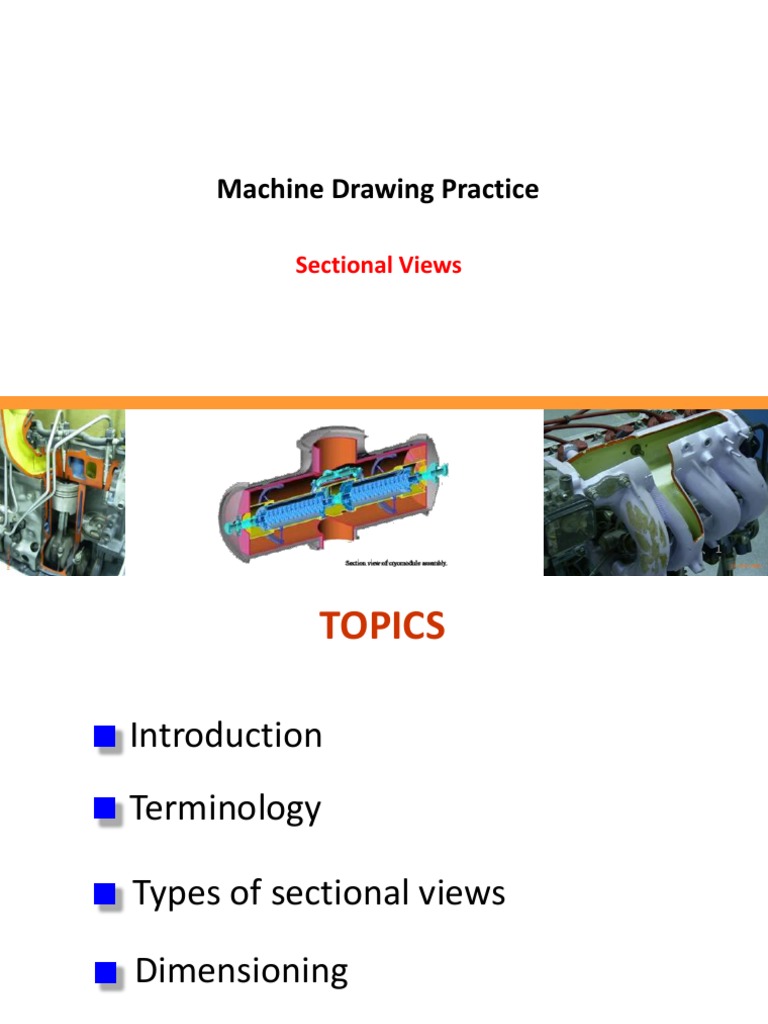 1 Sectional Views | PDF | Plane (Geometry) | Screw