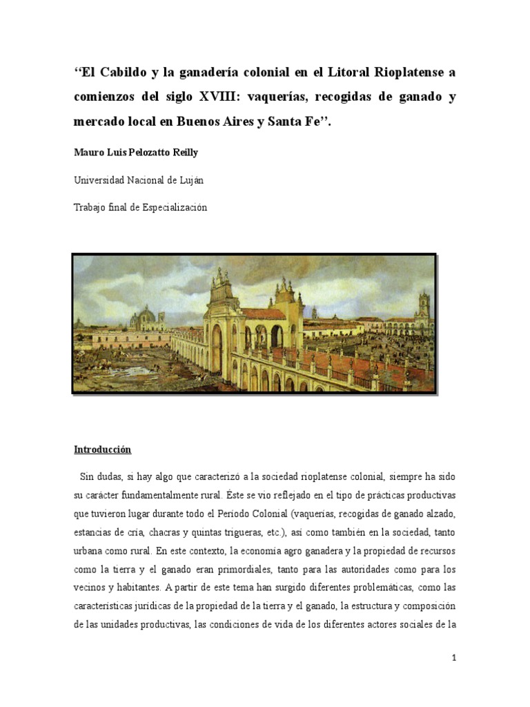 El Cabildo y La Ganaderia Colonial en e | PDF | Buenos Aires | Uruguay