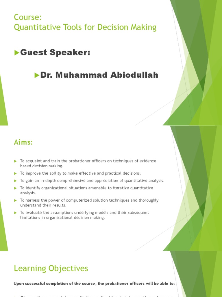 Evidence Based Decision Making | PDF | Evidence Based Medicine ...