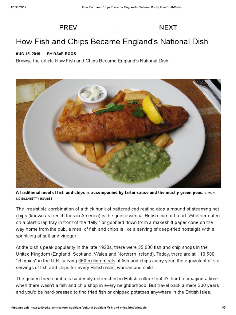How Fish and Chips Became England's National Dish - HowStuffWorks | PDF ...