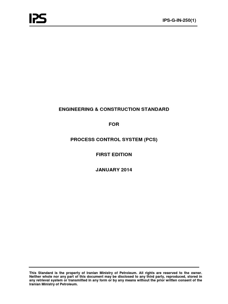 DCS Control System Standard | PDF | Process Control | Control Theory