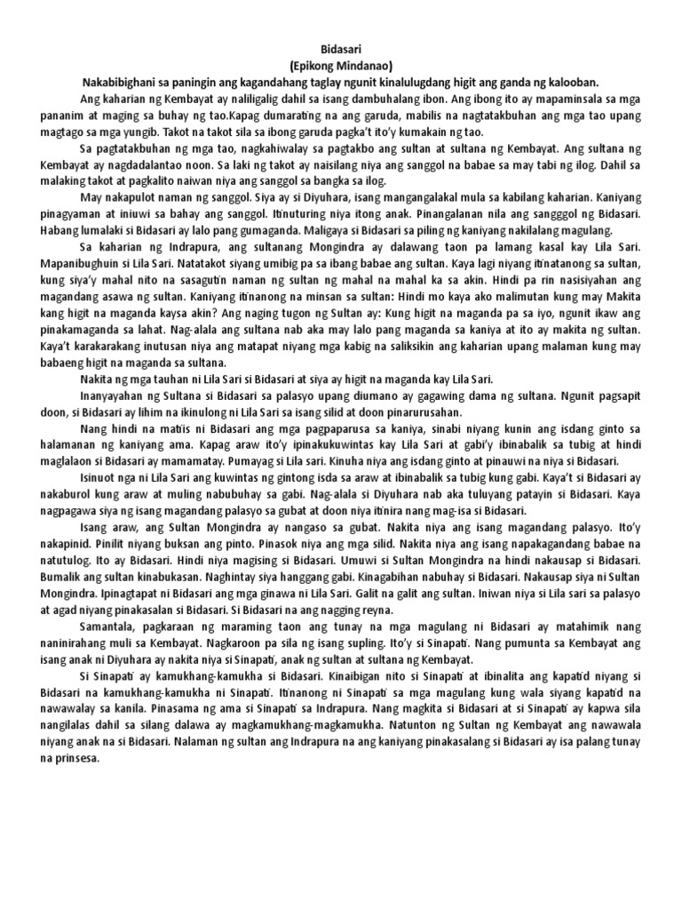 Bidasari Teksto | PDF