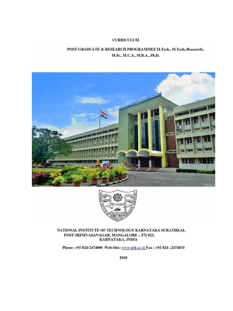 Nitk PG Syllabus | PDF | Course Credit | Academic Term