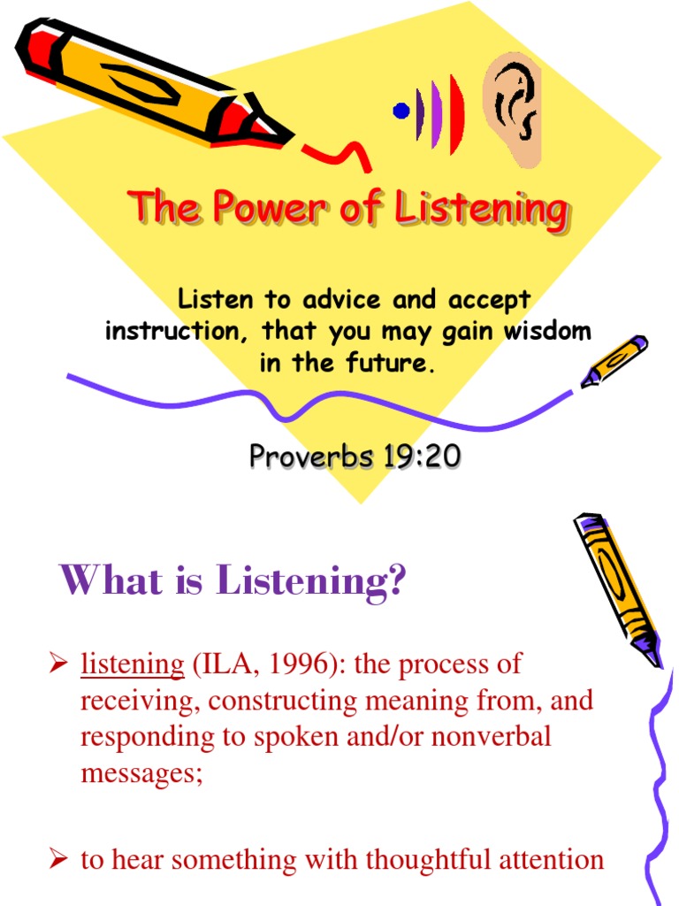 The Importance of Effective Listening | PDF