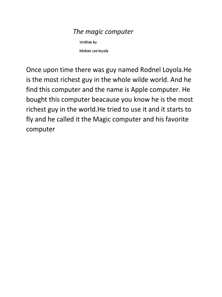 The Magic Computer | PDF