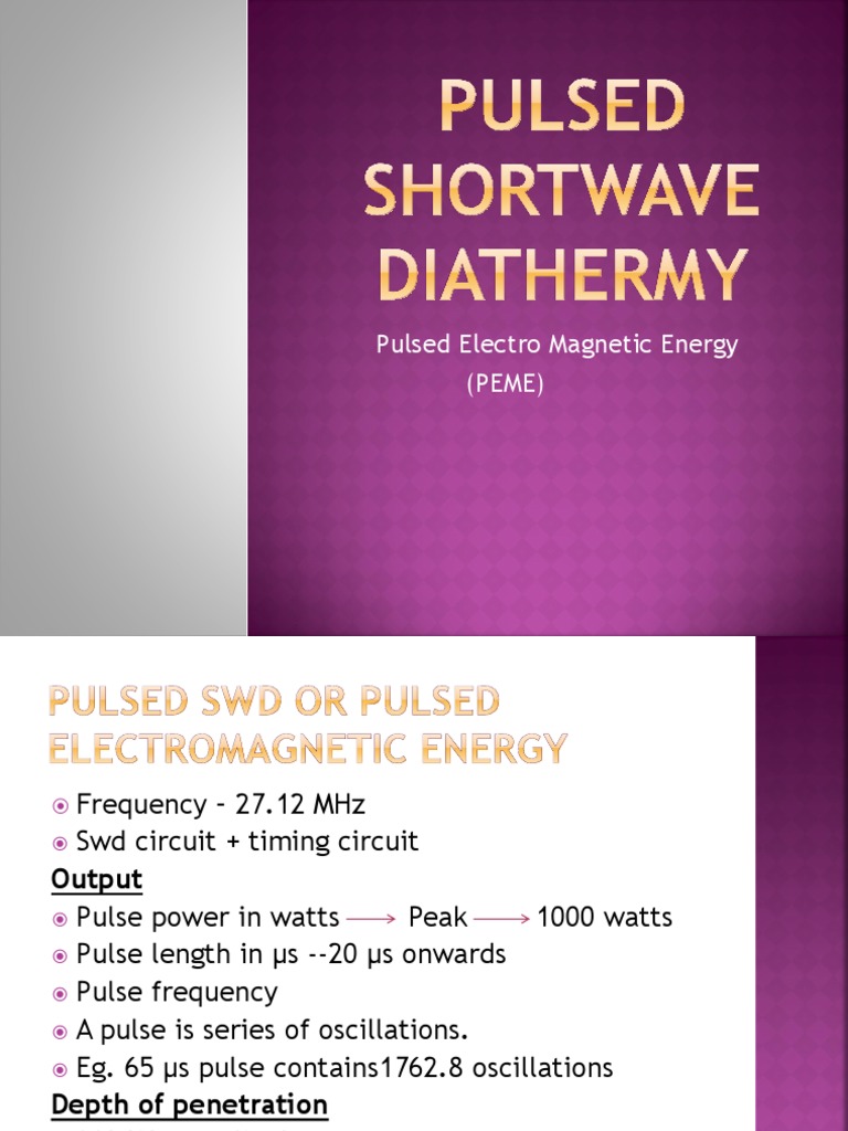 Pulsed Electro Magnetic Energy (PEME) | Download Free PDF | Nervous ...