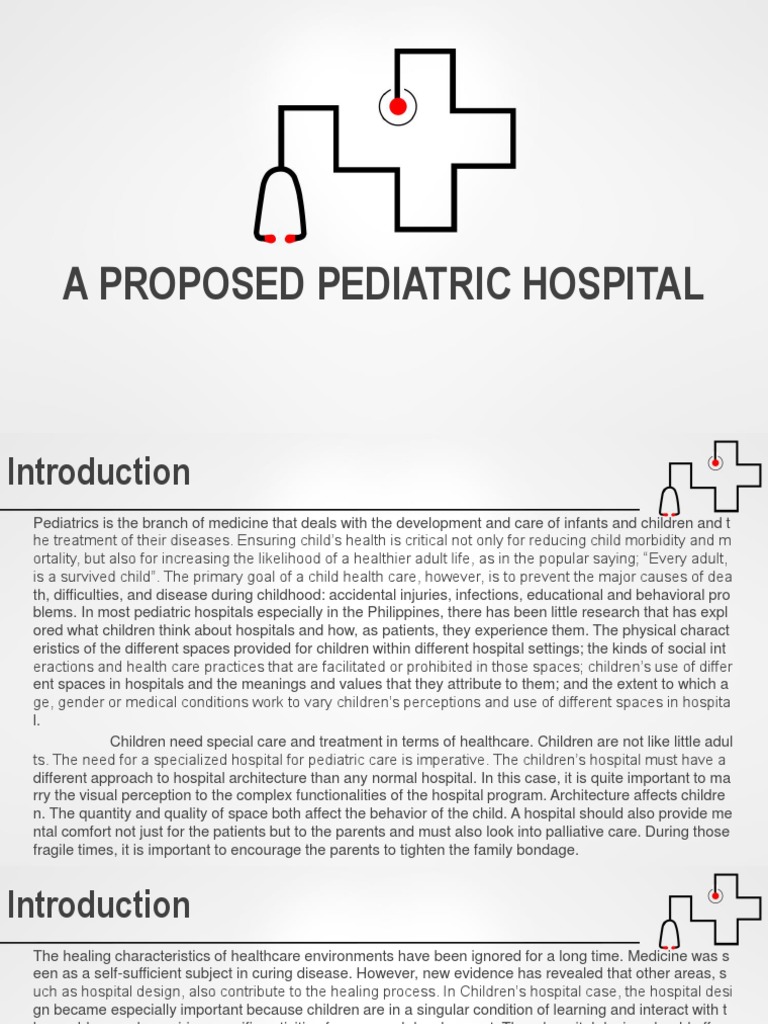 Pediatric Hospital Presentation | PDF | Hospital | Health Care