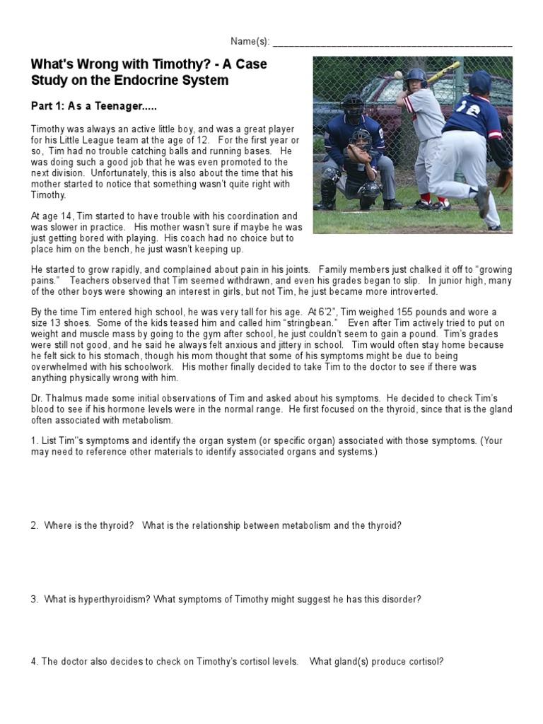 Case Study - Endocrine System | PDF | Thyroid Stimulating Hormone | Thyroid