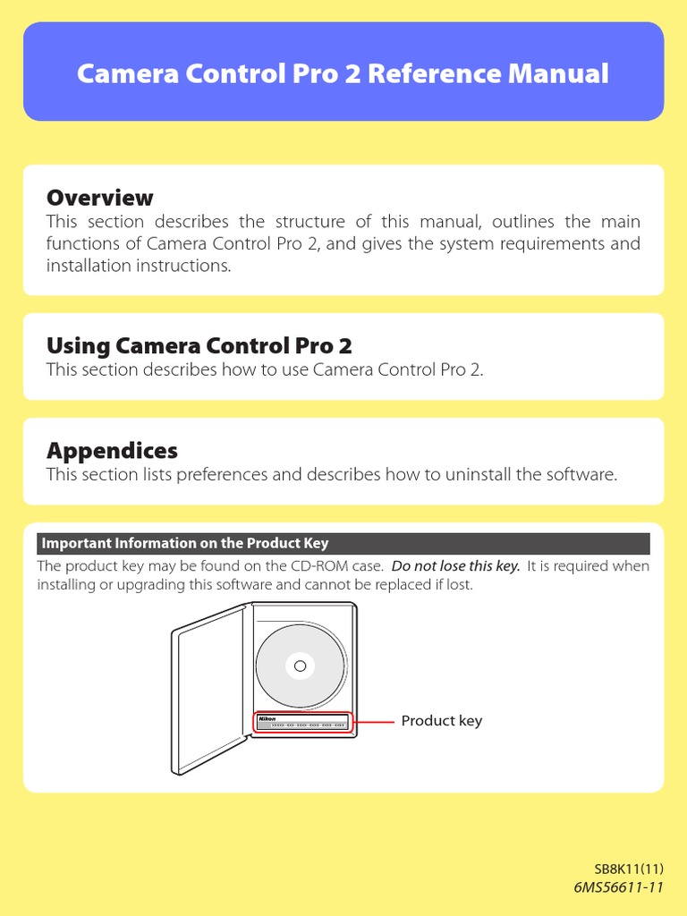 Camera Control Pro 2 Manual | PDF | Live Preview | Autofocus