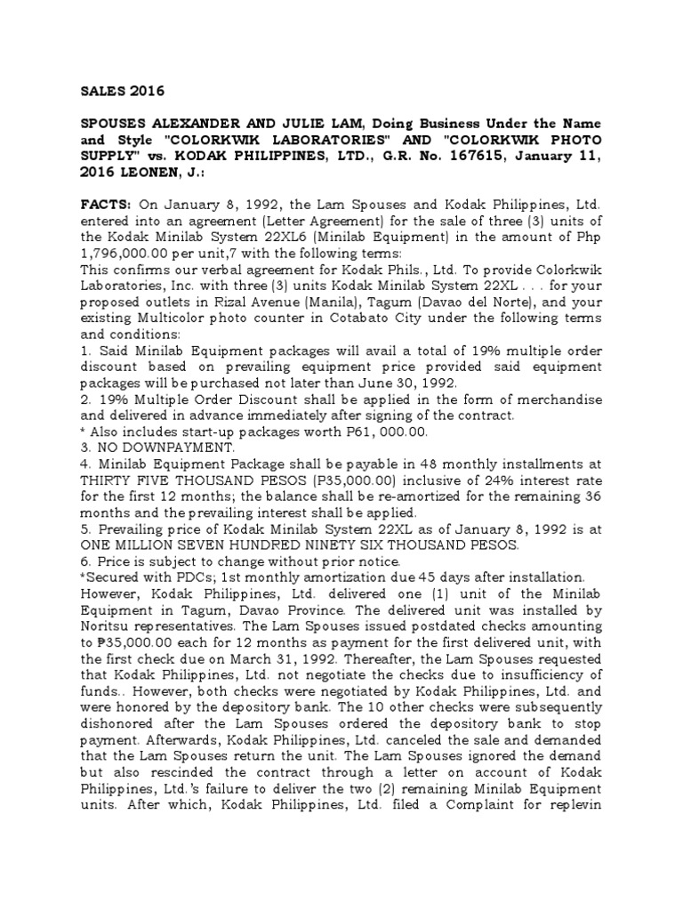 Civil Law Cases (Digest) | PDF | Foreclosure | Mortgage Law