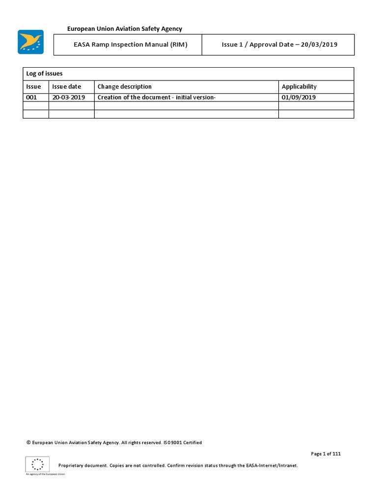 EASA Ramp Inspection Guide | PDF | Aviation | Business