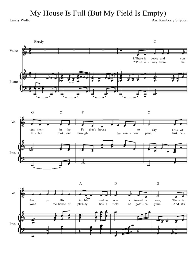 My House Is Full | PDF