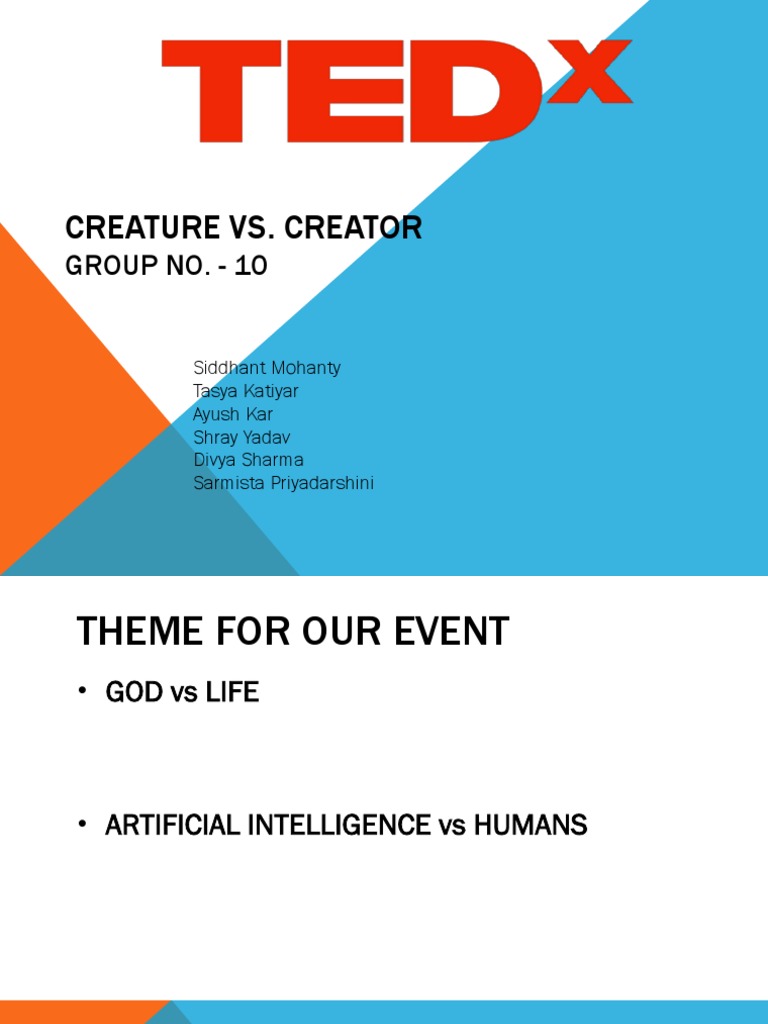 Creature vs. Creator: Group No. - 10 | PDF