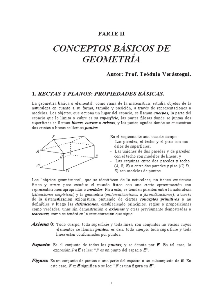 #3 Geometria Basica | PDF | Línea (geometría) | Geometría