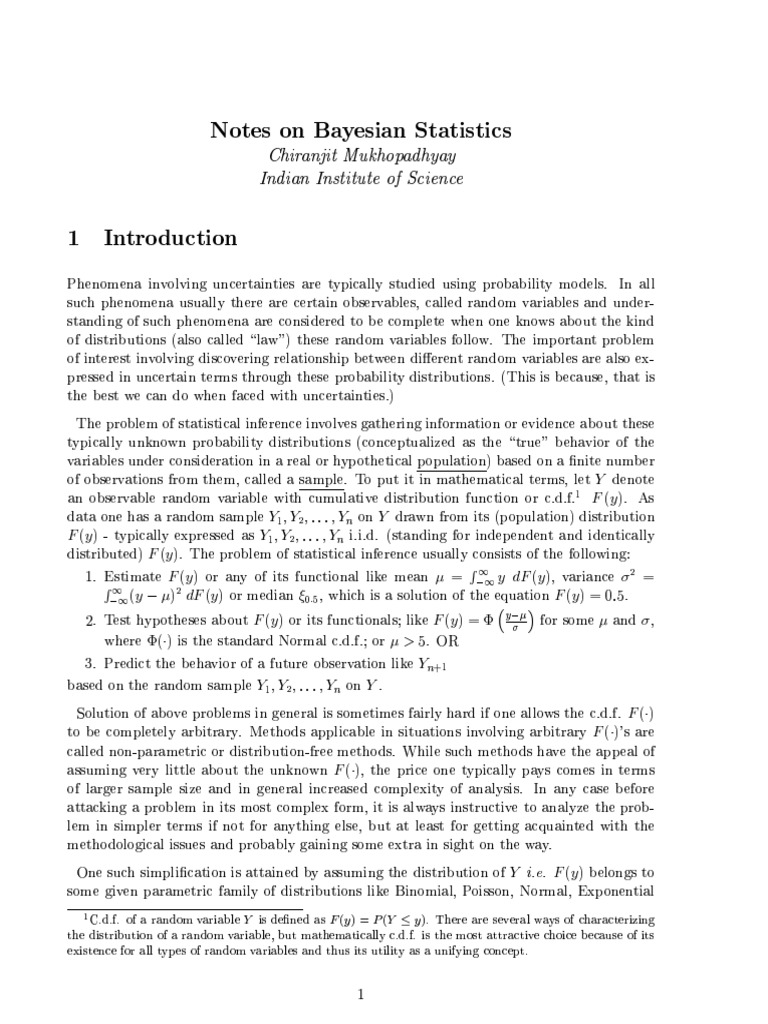 Bayesian Statistics | PDF