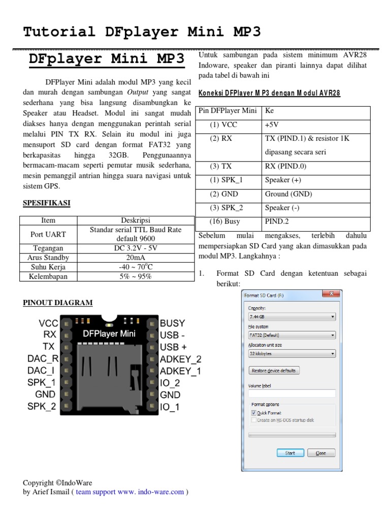Setup Dfmini Player | PDF