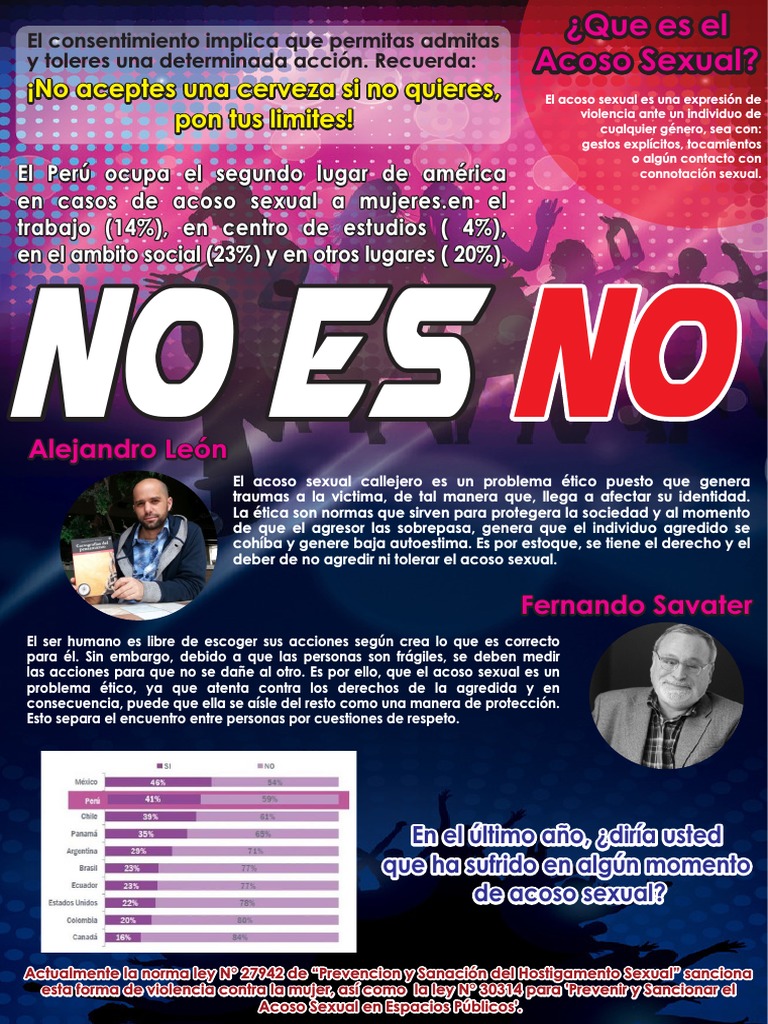 Afiche Acoso | PDF | Acoso sexual | La violencia contra las mujeres