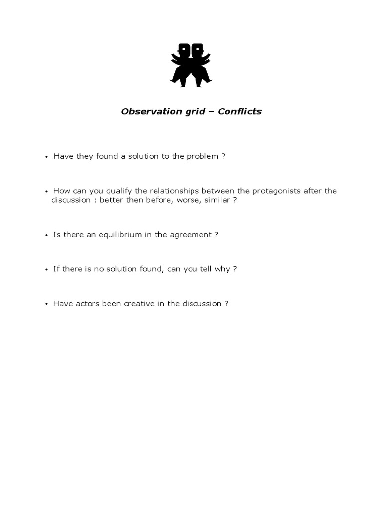 Observation Grid Conflicts PDF | PDF | Self-Improvement