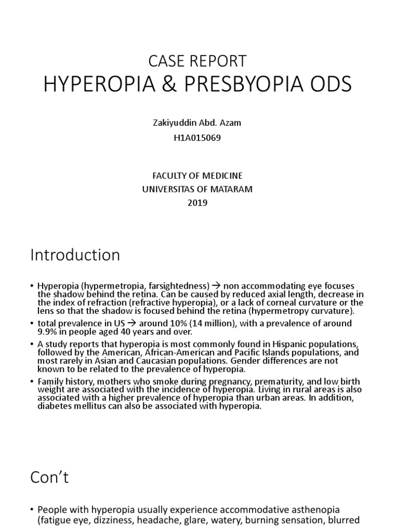 Case Report | PDF | Glasses | Ophthalmology