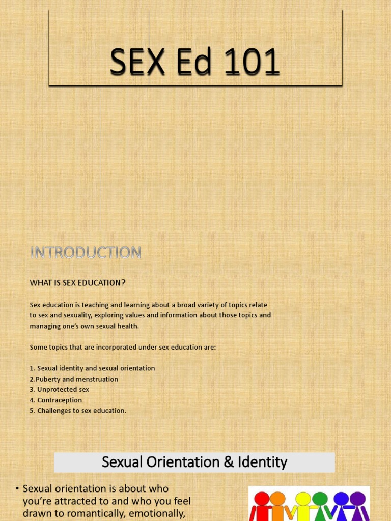 A Comprehensive Overview of Sex Education Topics | PDF | Sex Education ...
