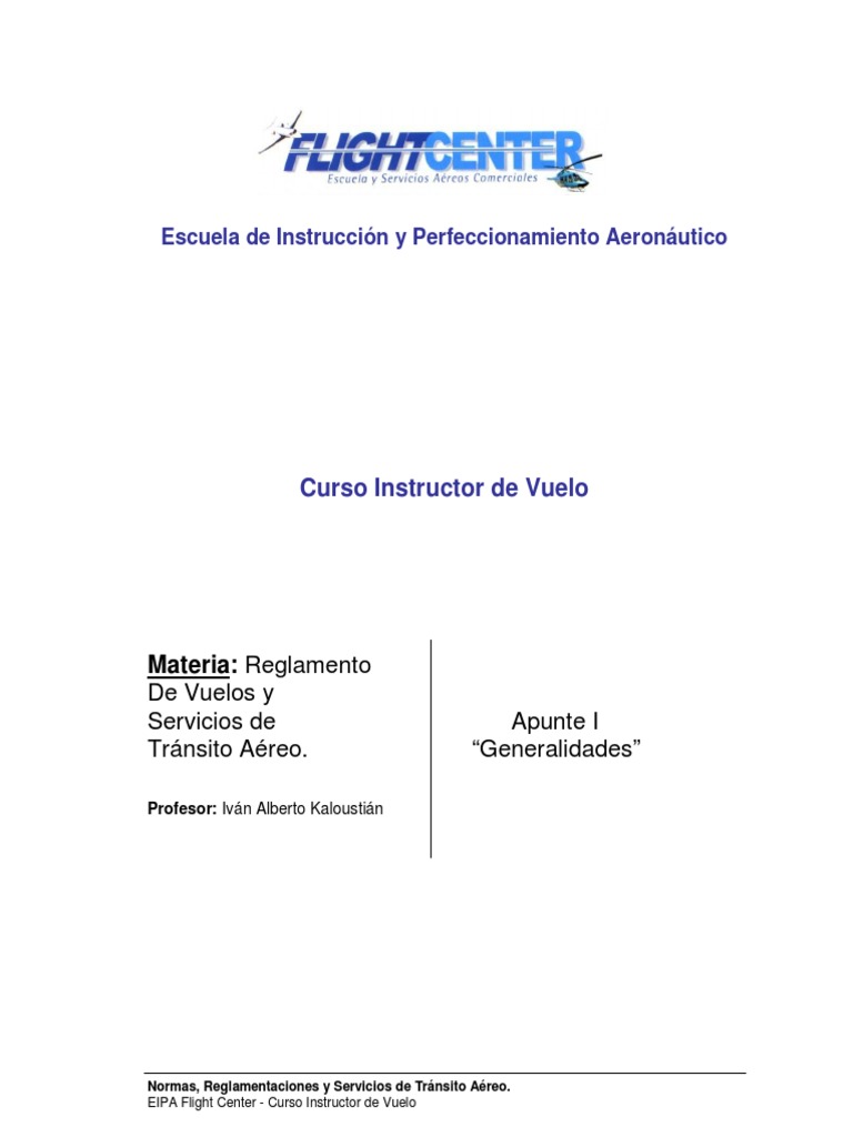 Gen 1 | PDF | Reglas de vuelo por instrumentos | Reglas de vuelo visual
