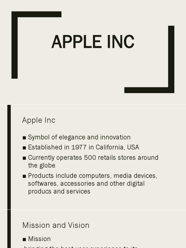 An Analysis of Apple Inc.'s Evolution from Steve Jobs' Visionary ...